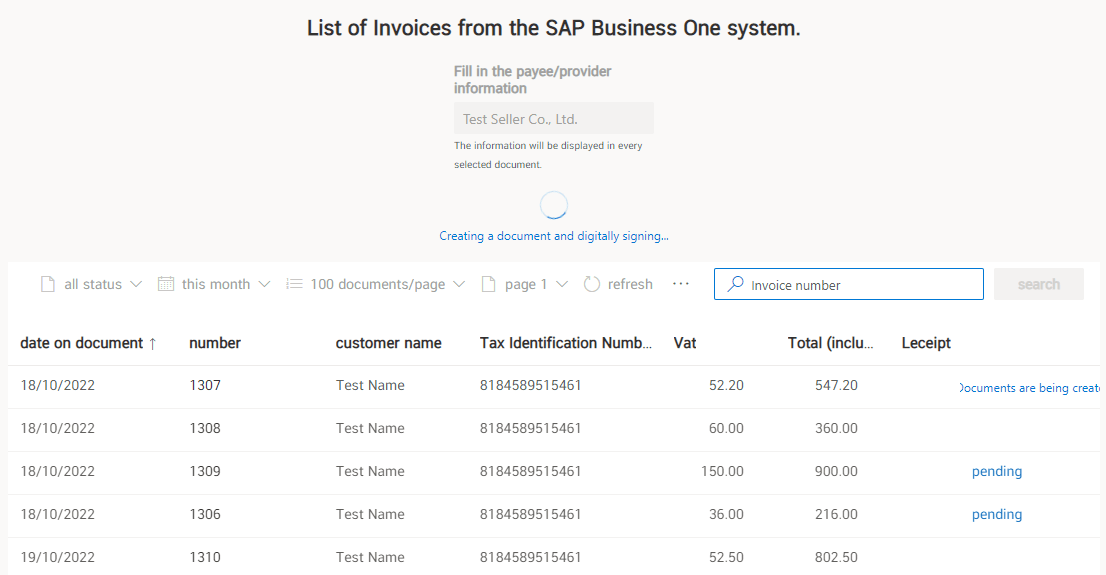 Creating e-Tax Invoice & e-Receipt from SAP Business One.