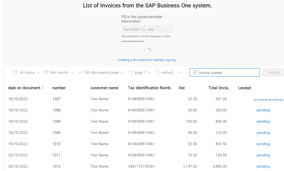 Creating e-Tax Invoice & e-Receipt from SAP Business One.