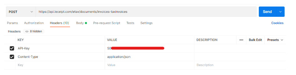 How to use Postman create e-Invoice & e-Tax Invoice via API
