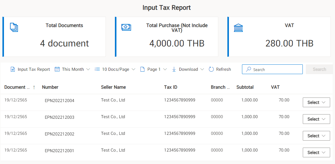 How to create Input Tax Report e-Tax Invoice & e-Receipt Software