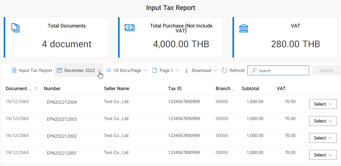 How to create Input Tax Report e-Tax Invoice & e-Receipt Software