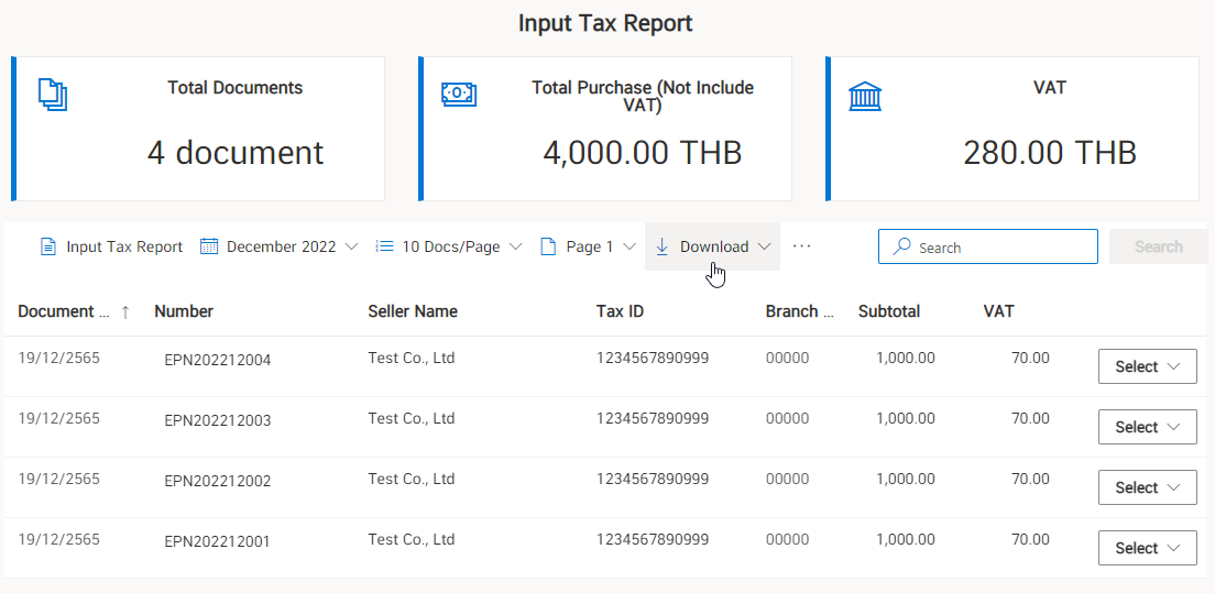 How to create Input Tax Report e-Tax Invoice & e-Receipt Software