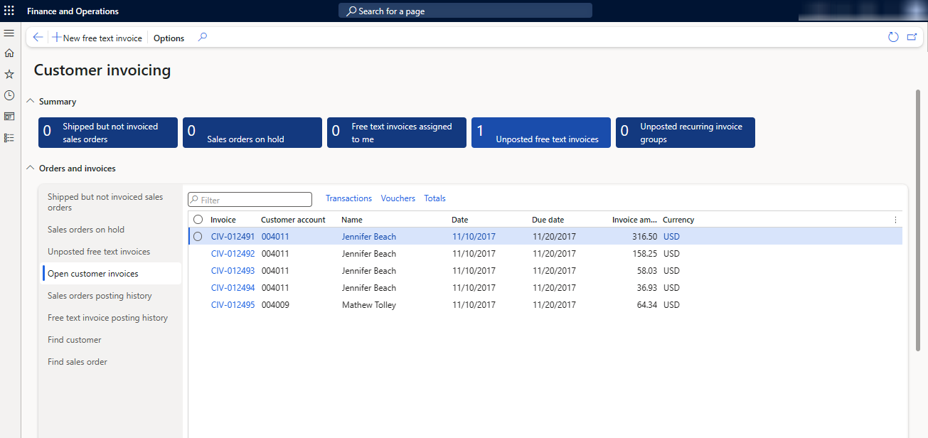 การสร้างใบกำกับภาษีจาก MS Dynamics 365 Finance and Operations