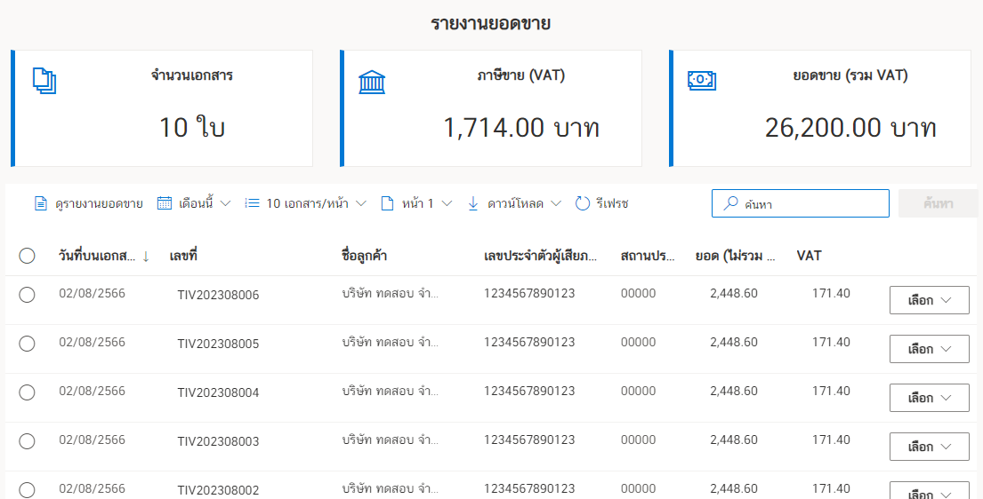 รู้จักกับเอกสารรายงานต่าง ๆ ของ Leceipt (อัปเดท 3 สิงหาคม พ.ศ.2566)